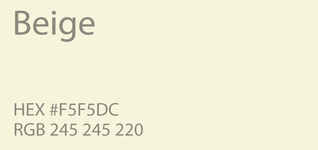 Beige Color Chart