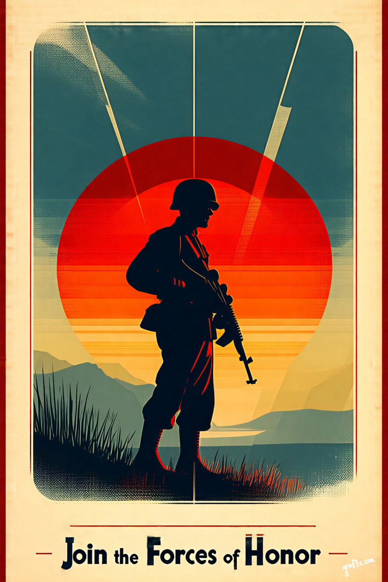 Military Salute Poster – graf1x.com